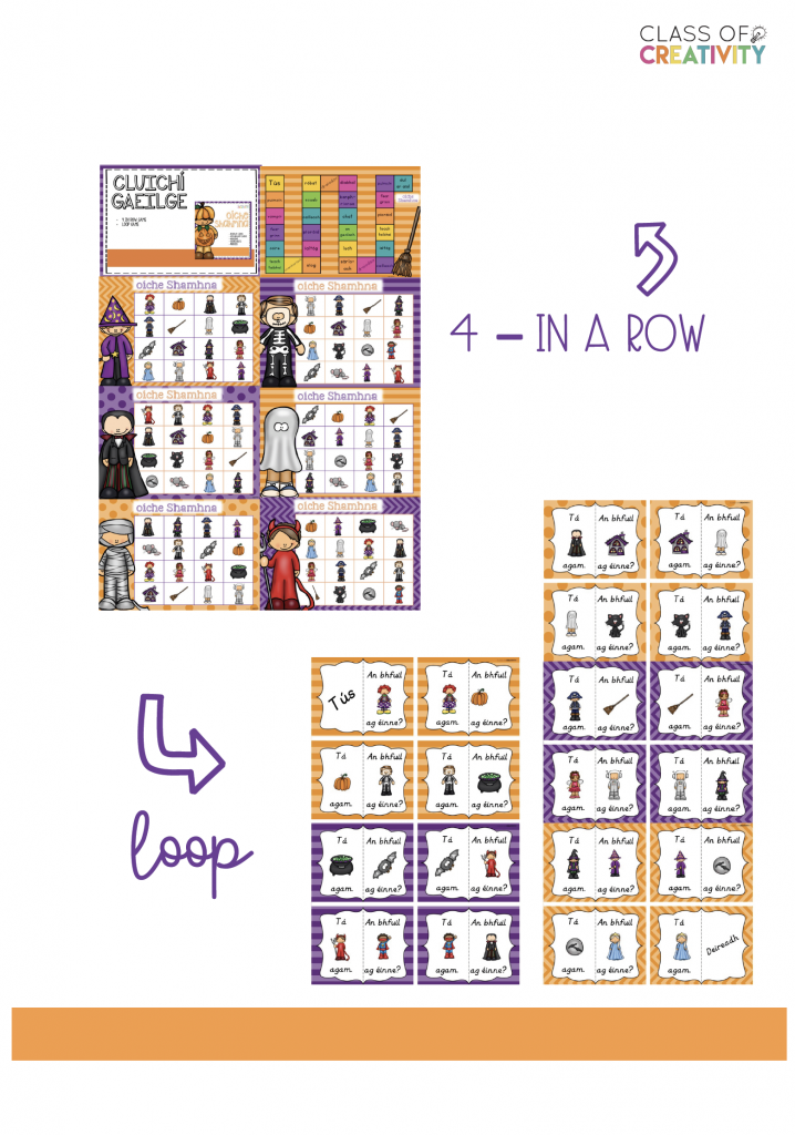 Oíche Shamhna – Irish Display Pack, Worksheets AND Games
