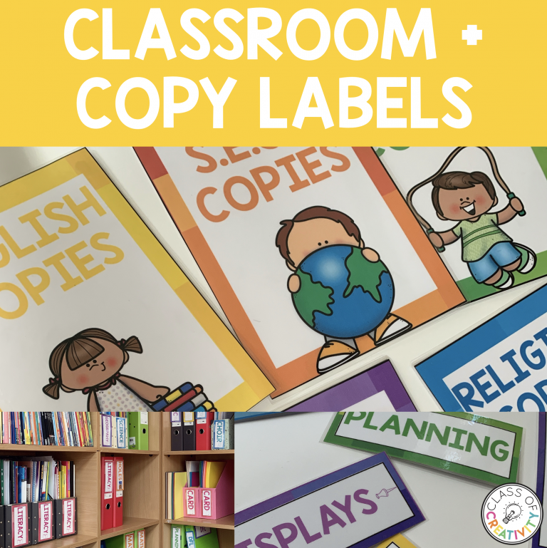 Classroom Labels + Copy Labels