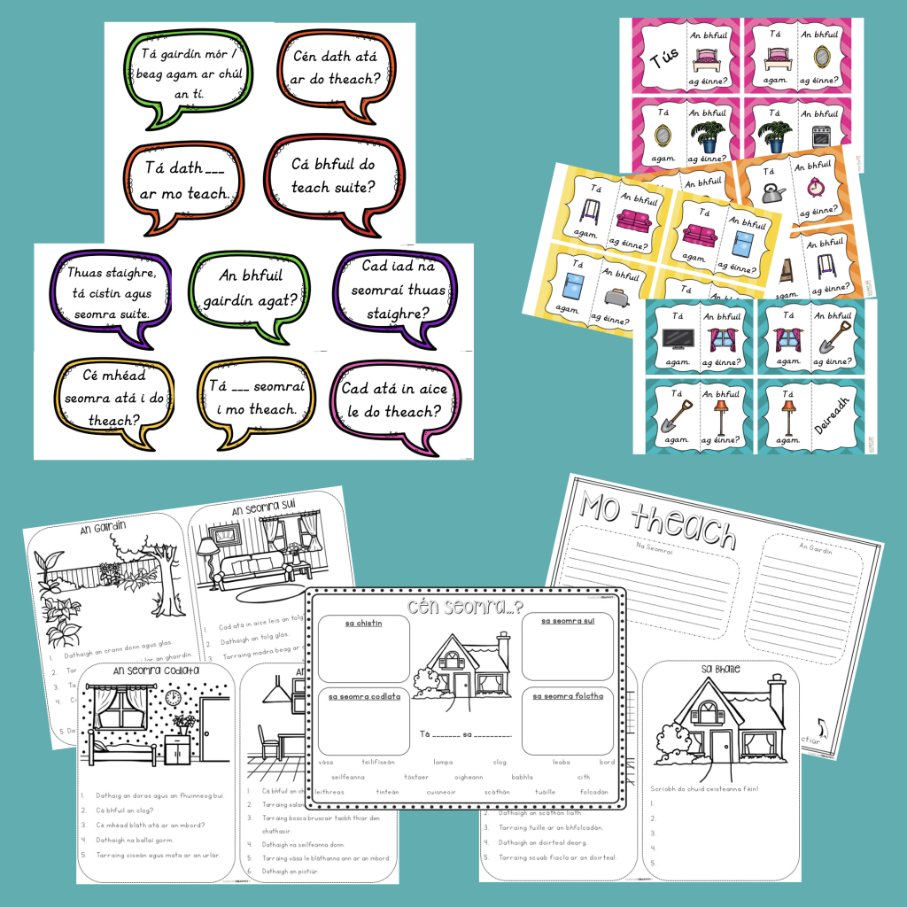 Sa Bhaile Display Pack and Worksheets