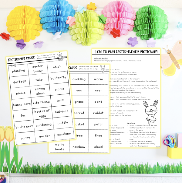 Easter and Spring Pictionary Game – Class of Creativity
