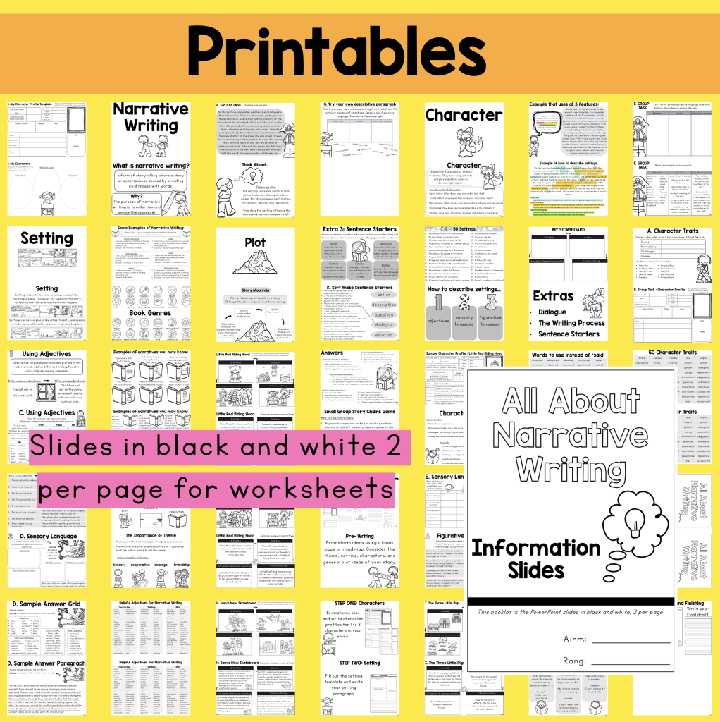 Narrative Writing Bundle – Class of Creativity