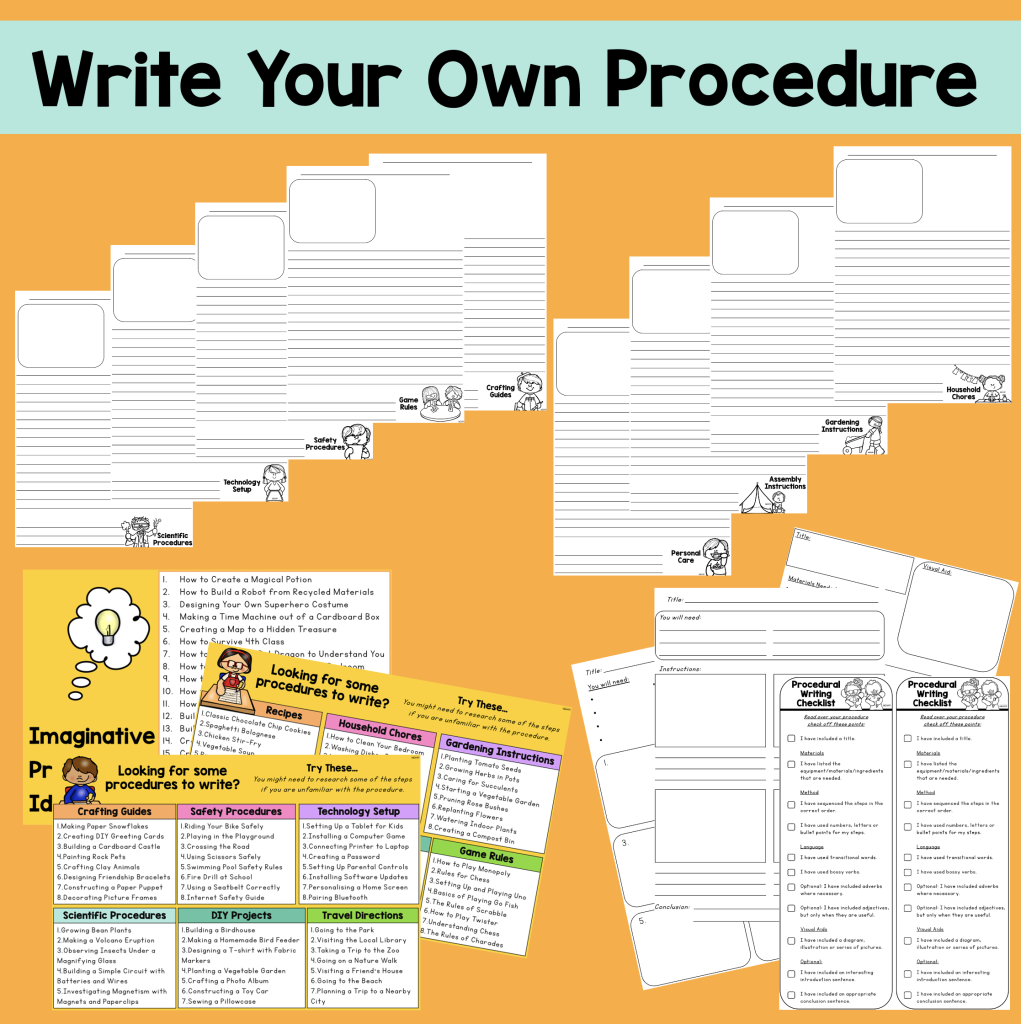 Procedural Writing Pack – Class of Creativity