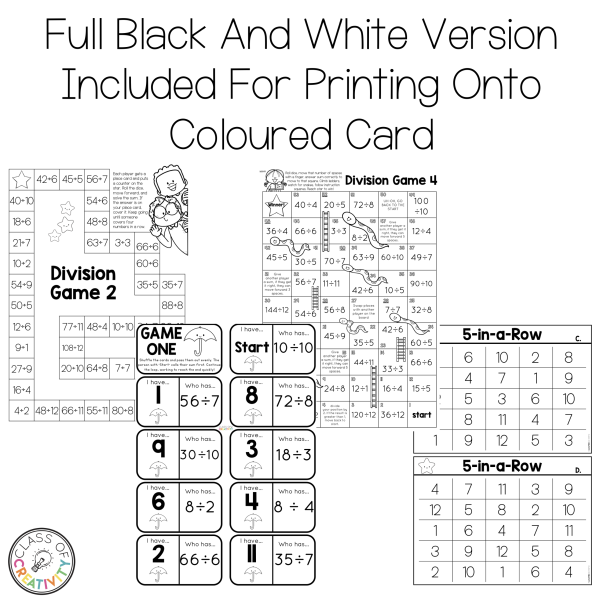 Division Games – Class of Creativity
